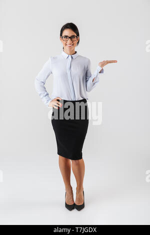 Full length photo of pretty adorable girl dressed knit pullover jumping ...