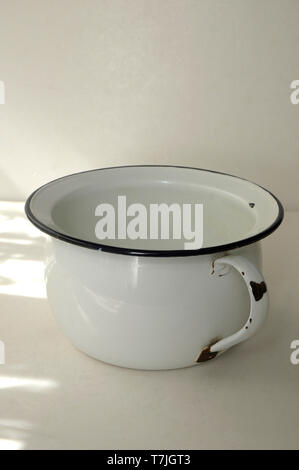 old wc iron pot Stock Photo - Alamy