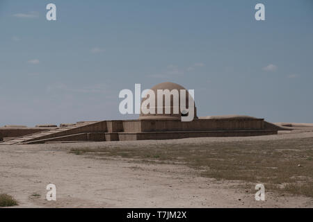 The reconstructed dome which covers the ancient stupa from the first ...