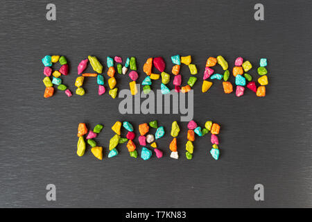 The photo of ramadan karim words for web background or greeting card ...