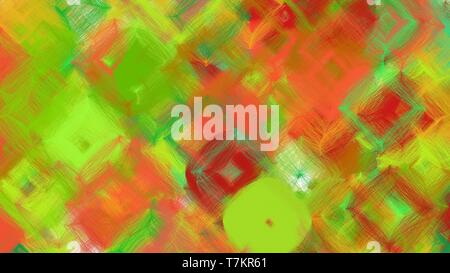 green yellow, firebrick and bronze multicolor background art. simple ...