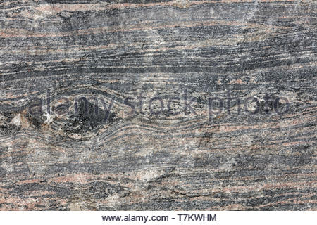 Gneiss (Metamorphic Rock Stock Photo - Alamy