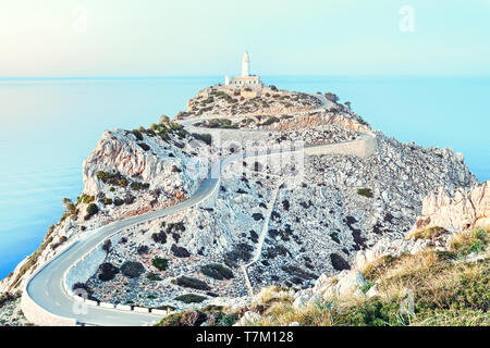 Cap de Formentor, Mallorca panoramic view of Mediterranean sea and ...