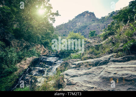 The Ravana Falls in Sri Lanka Stock Photo - Alamy