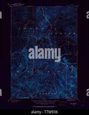 Bear Valley, Idaho, map 1891, 1:125000, United States of America by ...