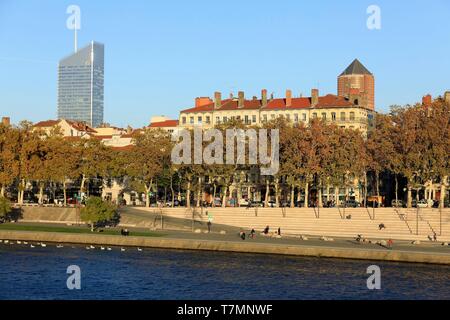 France, Rhône, Lyon, 3rd arrondissement, La Part Dieu district, rue ...
