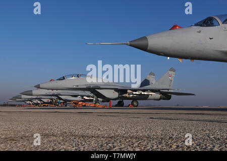 Serbian Air Force Soviet-made MiG-29 (NATO reporting name: Fulcrum) air ...