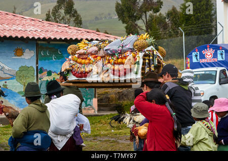 Quechua indigenous during the Inti Raymi Sun festival in traditional ...