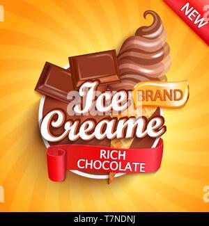 ice cream poster for ice cream store. vector illustration Stock Vector ...