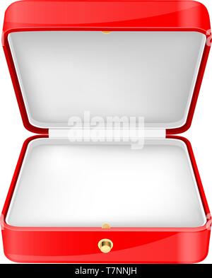 Jewelry box with red velvet lining Stock Vector Image & Art - Alamy