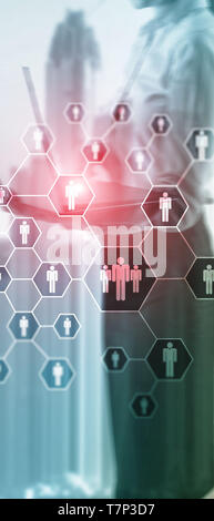 Vertical Panorama Banner. HR, Human Resources, Recruitment ...