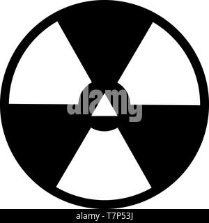 Radiation Icon. Black Stencil Design. Vector Illustration Stock Vector ...