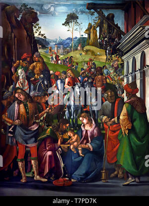 Adoration of the Magi 1493 by Luca Signorelli (1450 - 1523) Italian ...