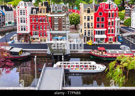 Lego bricks Amsterdam, Netherlands in Mini Land area in Legoland ...