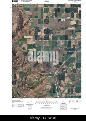 Map of Power in Idaho Stock Photo - Alamy
