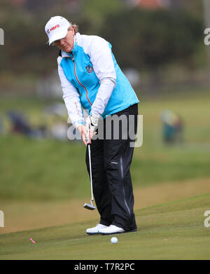 Clare Balding during a Pro-AM round ahead of the 2025 BMW PGA ...