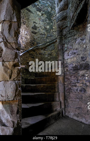 Inside the remains of Doune Castle in Scotland Stock Photo - Alamy