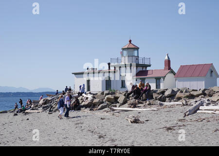 West point lighthouse in Seattle, WA Stock Photo - Alamy