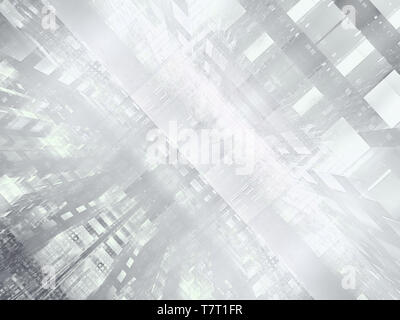 Abstract data room with futuristic design - 3d rendering Stock Photo ...