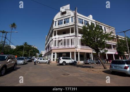Mozambique Maputo downtown street corner Avenue Karl Marx street Stock ...