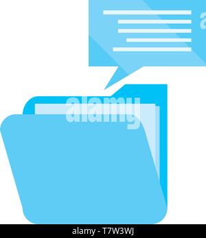 folder file message cyber security vector illustration Stock Vector ...