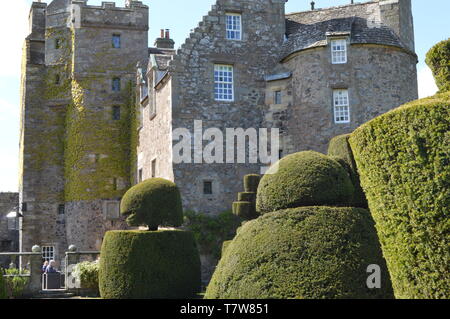 16th Century Earlshall Castle, Leuchars, Fife, Scotland, May 2019 Stock ...