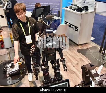Thormang3 robot from Robotis, a full size open platform humanoid, build to order, on display at ...