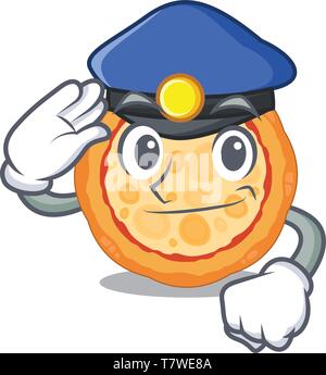 Detective character cartoon fresh mozzarella cheese slices Stock Vector ...