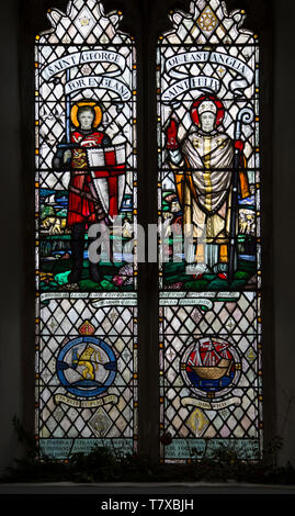 Church of Saint Mary, Chediston, Suffolk, England, UK stained glass ...
