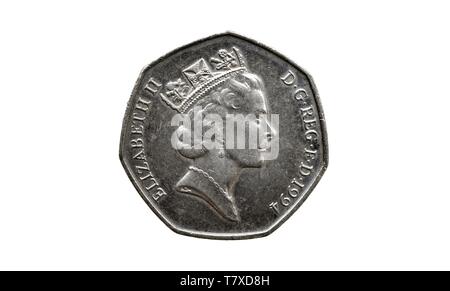 1994, 50p piece, battle of britain,fifty pence coin Stock Photo - Alamy