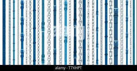 Seamless chain pattern. Silver metallic chain texture. vector ...