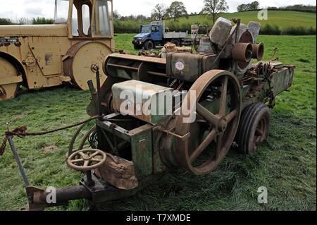 A Bamford BL60 static baler at a farm sale of vintage farm machinery ...