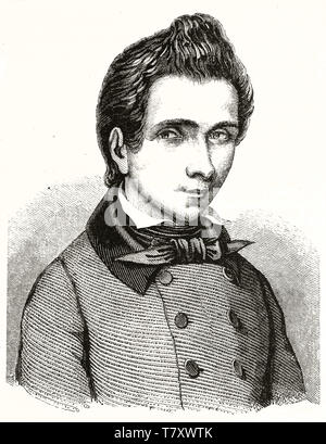 EVARISTE GALOIS (1811-1832) French mathematician drawn by his brother ...