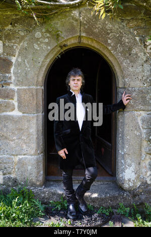 Portrait of Breton singer Denez Prigent 2018/07/04 *** Local Caption ...
