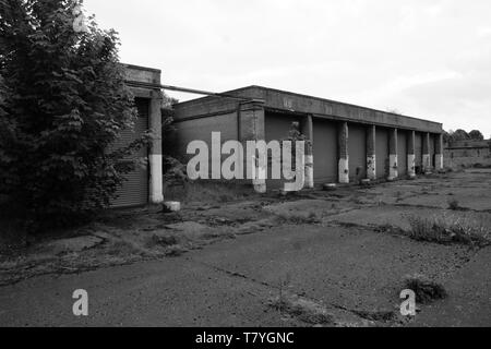 RAF Driffield, ww2 airfield, Airfield Motor pool area Stock Photo - Alamy