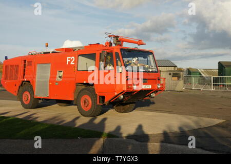 WW2 RAF Airfield Fire Engine at night Stock Photo - Alamy