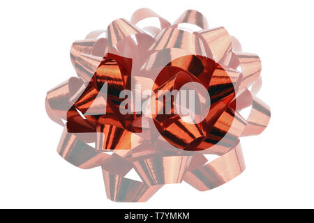 Symbol for the 40th birthday or a 40th anniversary Stock Photo - Alamy