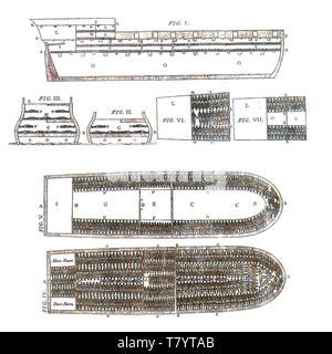 Brookes, English Slave Ship, 1788 Stock Photo - Alamy