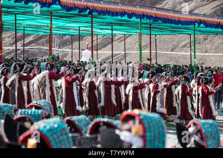 a Ladakhi woman and man wearing Traditional Ladakhi Dress in Ladakh ...