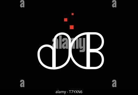 red white alphabet letter JC J C combination for company logo. Suitable ...