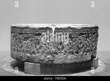 Stone of Tizoc, Aztec Sacrificial Stone Stock Photo - Alamy