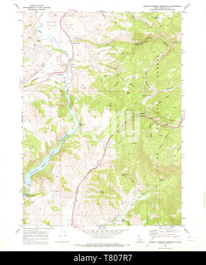 Map of Oneida in Idaho Stock Photo - Alamy
