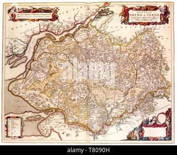 Map of Bremen Stock Photo - Alamy