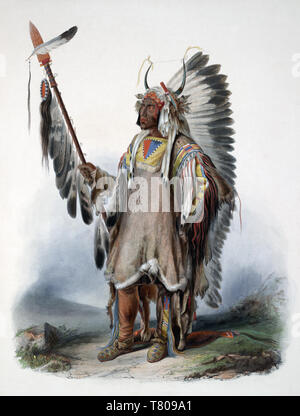 Mato-tope, Native American Mandan Indian Chief Stock Photo - Alamy