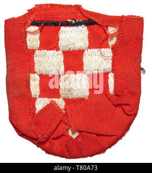 A sleeve shield for Croatian volunteers in the 13th Waffen Mountain ...