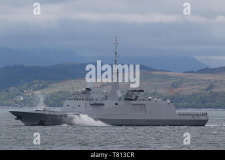 FS Bretagne (D655), an Aquitaine-class (FREMM) frigate operated by the ...