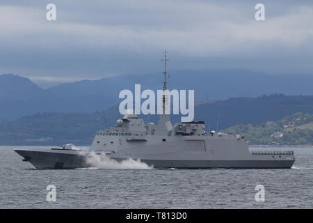 FS Bretagne (D655), an Aquitaine-class frigate operated by the French ...