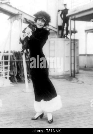 A photograph of Annette Kellermann, the famous Australian swimmer and ...