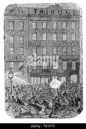 New York City Draft Riots, 1863 Stock Photo - Alamy