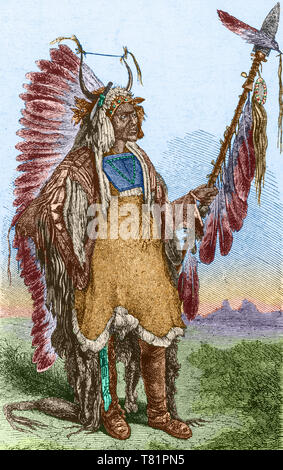Mato-tope, Native American Mandan Indian Chief Stock Photo - Alamy